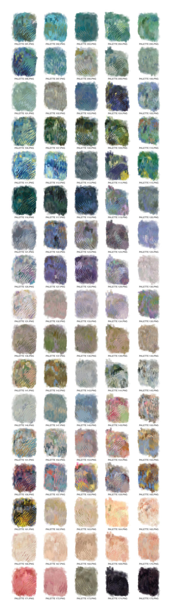 Paint in the Colors of Impressionist Masters: Multicolor Palettes ...