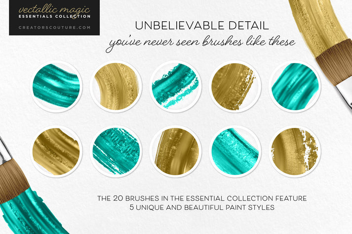 Vectallic Magic Illustrator Brush Revolution: The Essentials Collectio ...