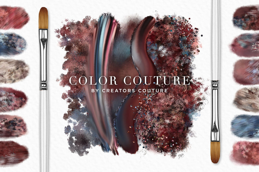 Runway Inspired Palettes for Multicolor Brushes: Deep Red & Blues "Brie ...