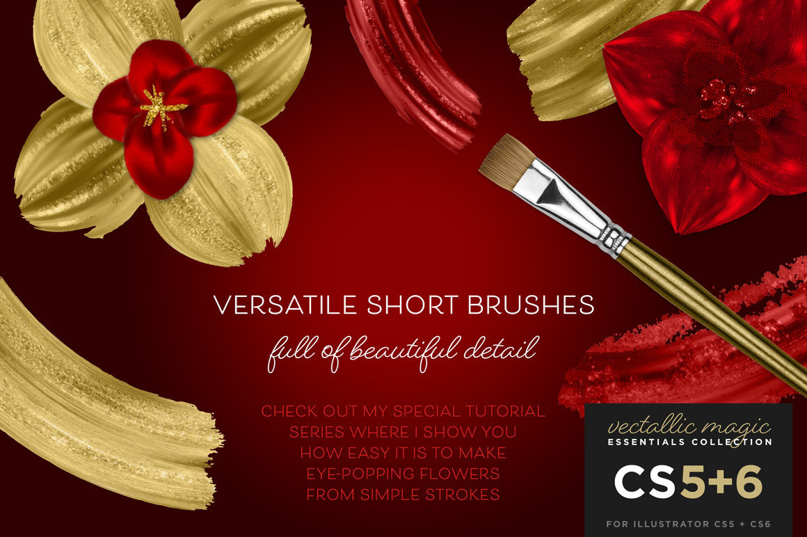 Vectallic Magic CS5+ Illustrator Brushes: The Essentials Collection ...