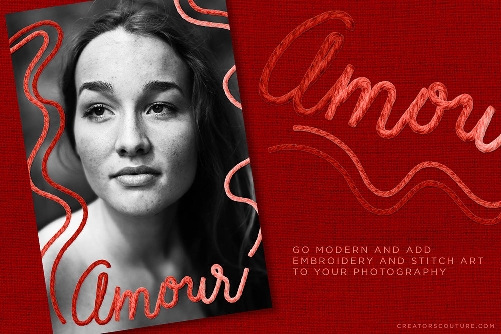 Illustrator Thread Brushes for a Hand-Embroidered Illustration Effect ...