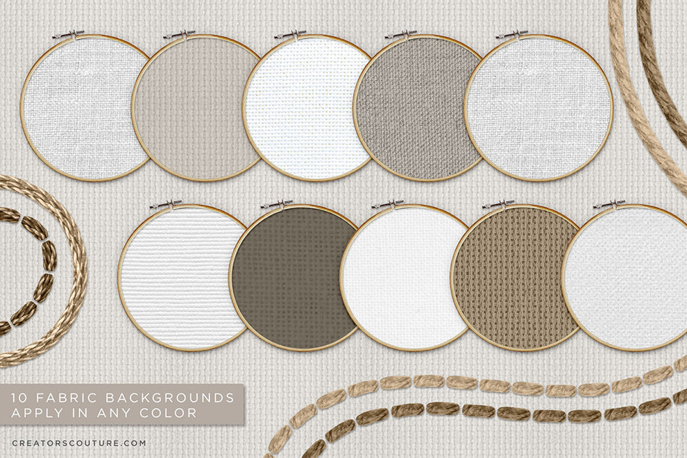 Illustrator Thread Brushes for a Hand-Embroidered Illustration Effect ...