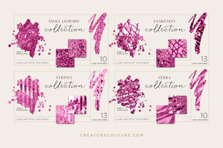 Gold Foil & Metallic Gold Styles & Textures: InstaGLAM for Illustrator ...