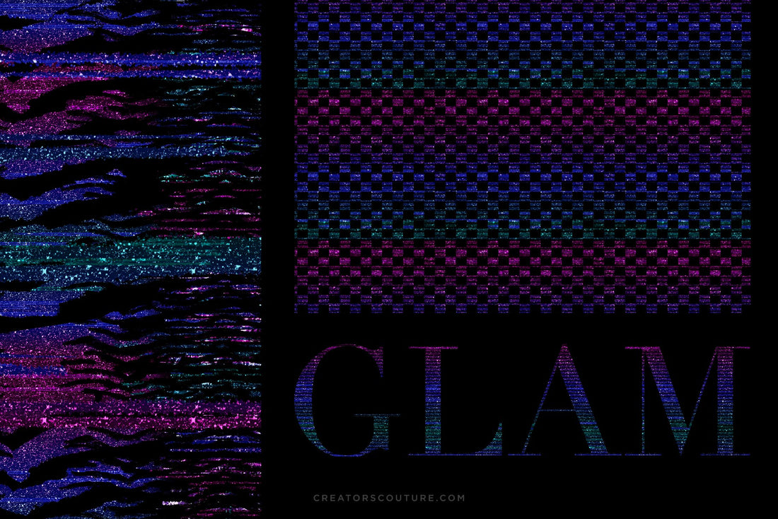 Glam Pop Couture-Inspired Glittery Digital Backgrounds/Textures ...