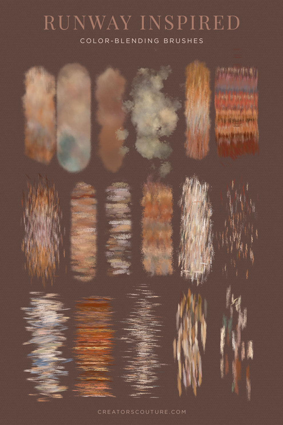 Thread & Textile Couture Inspired Color-Blending Photoshop Brushes ...