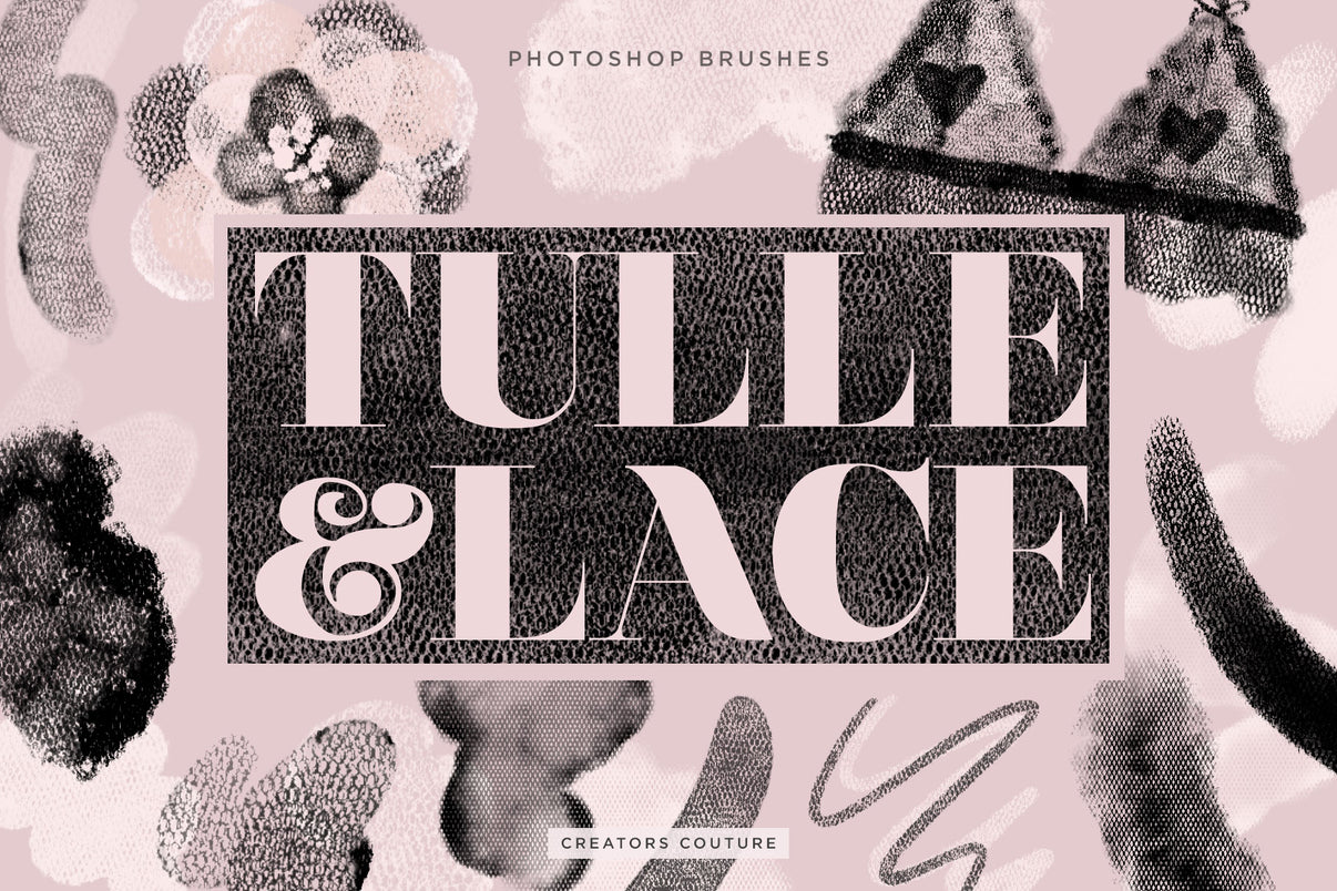 Artistic Tulle and Lace Fashion Inspired Photoshop Brushes – Creators ...